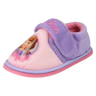 Girls Disney Character Slippers Sofia The First Flowers