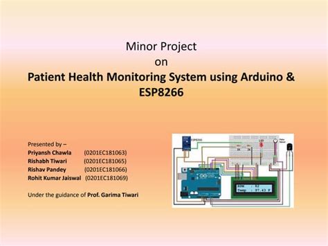 Patient Health Monitoring System Using Arduino And Esp8266 Ppt