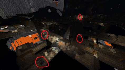 Triple Cave Spider Spawner 4th In The Distance R Minecraftseeds