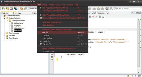 Tutorial Contoh Polimorfisme Menggunakan Netbeans Ide 6 9 1