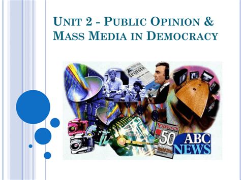 Public Opinion And Mass Media In Democracy Presentation