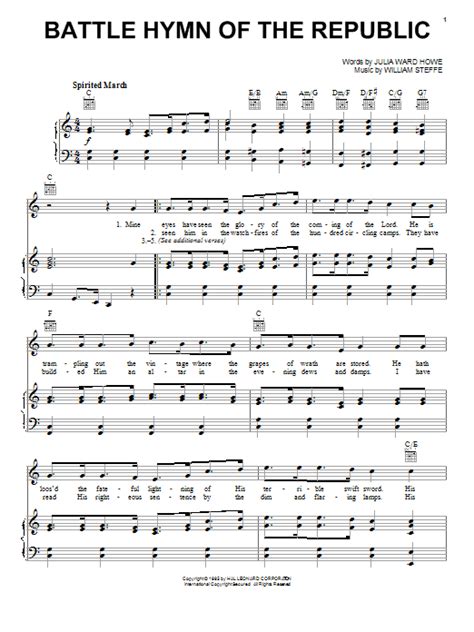 Battle Hymn Of The Republic Bagpipe Sheet Music At James Engel Blog