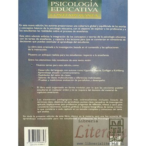 Psicología Educativa Contemporánea Thomas L Good Mc Graw Gill 5a