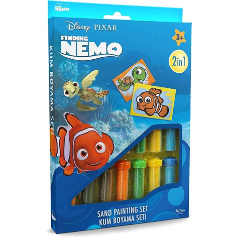 Finding Nemo And Squirt 2 In 1 Sand Art Kit Disney Sand Art Teddy Tastic