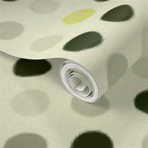 Gray Ikat Blobs Wallpaper Spoonflower Removable Wallpaper Wallpaper Peel And Stick Wallpaper