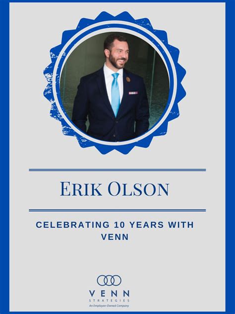 Join Us In Celebrating A Remarkable Milestone For Our Chief Operating Officer Erik Olson