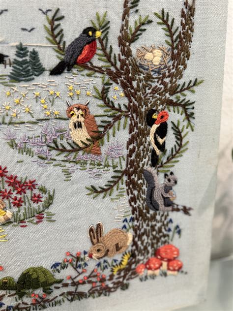 Wildlife Crewel Embroidery Renewed Perspective