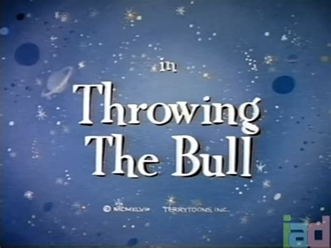 Throwing The Bull 1946 The Internet Animation Database