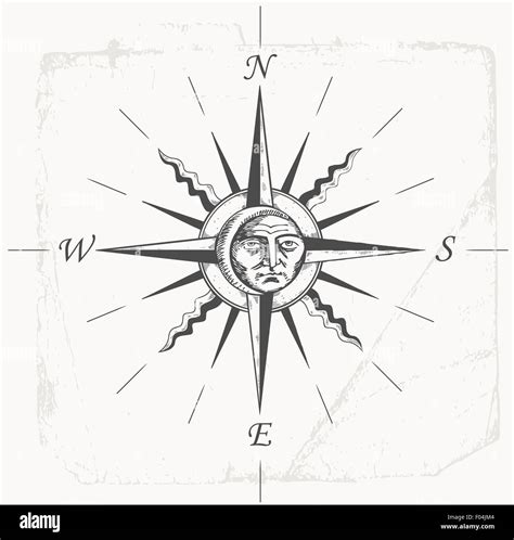 Compass Rose Drawing