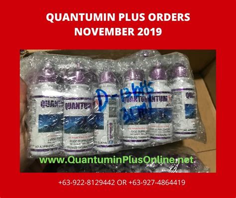 Quantumin Plus Miraminq Quantumin Plus November 2019 Orders