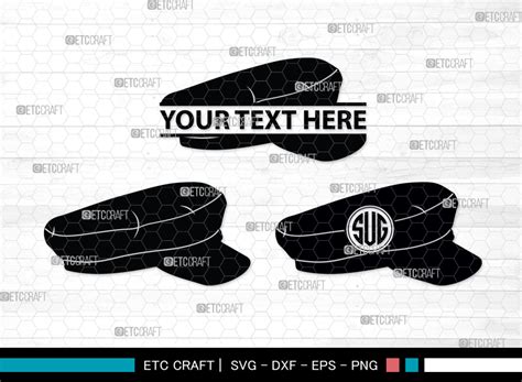 Hat Monogram Hat Silhouette Graphic By Pixel Elites · Creative Fabrica