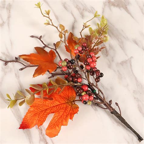 Sueyeuwdi Fake Plants Living Room Decor Autumn Thanksgiving Cuttings