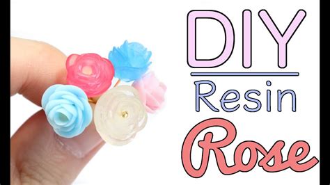 No Mold Diy Resin Crystal Rose Tutorial Youtube