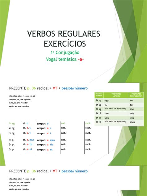 Verbos Exercícios Pdf