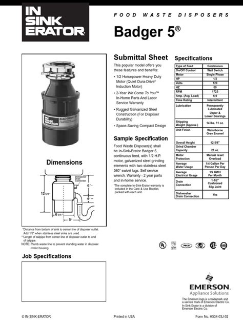 Badger 5 Pdf Dishwasher Sink