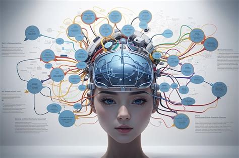 Premium Ai Image Futuristic Classroom Mind Maps Visualizing Complex