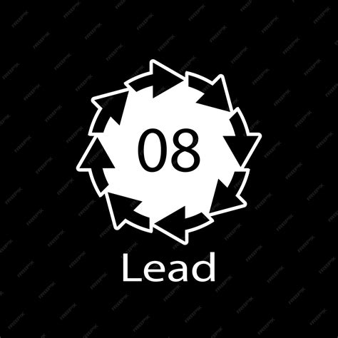 Premium Vector Battery Recycling Symbol 8 Lead Battery Recycling Code