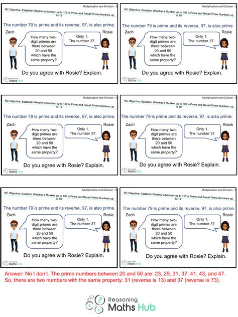 Prime Numbers 3 Reasoning Maths Year 5