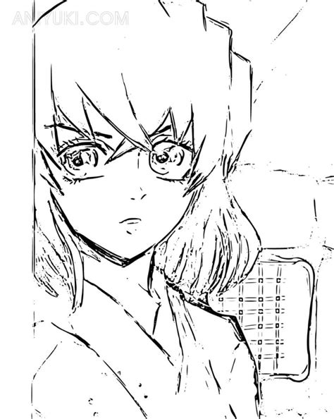 Inosuke Hashibira Coloring Pages Printable Coloring Pages