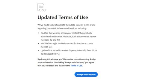 Solved Adobe Now Requires The Right To Acces Your Work Adobe