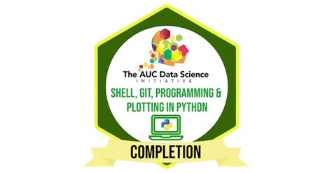 Shell Git Programming And Plotting In Python Was Issued By The Auc Data