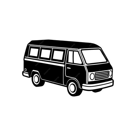 Creative Vector Of Every Van Line Art Silhouette Premium Ai Generated