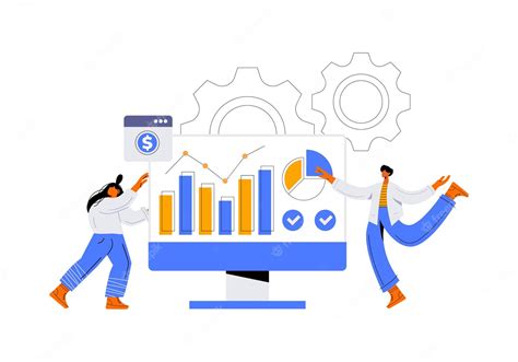 Premium Vector Flat Vector Design Statistical And Data Analysis For Business Finance