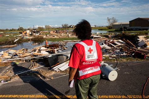 Red Cross Helping People In Disaster