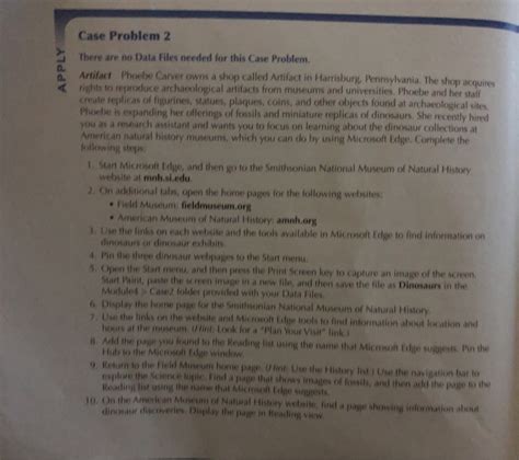 apply case problem 2 there are no data files needed