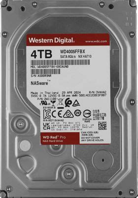 Жесткий диск WD Red Pro WD4005FFBX, 4ТБ, HDD, SATA III, 3.5" – купить в ...