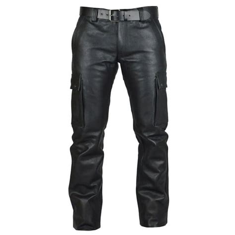 Dream Apparel Black Leather Motorcycle Chaps For Riding Comfort