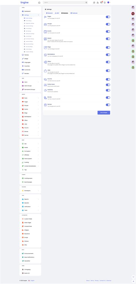 دانلود اسکریپت شبکه اجتماعی Sngine The Ultimate Php Social Network Platform
