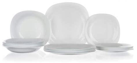 Komplet Talerzy Obiadowe Białe Parma Bormioli 18el 6 Osób Kwadratowe Obiad Luminarc Sklep