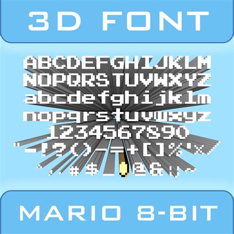 3d Font Mario 8 Bit Turbosquid 1329635 3d Font Mario 8 Bit Turbosquid 1329635