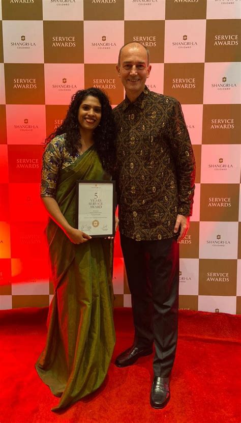 Completed Five Years Of Service At Shangri La Hotels Lanka Pvt Ltd