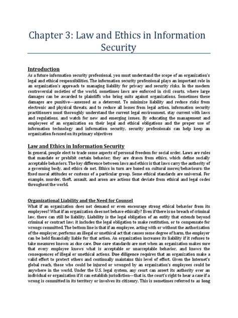 Topic 2 Law And Ethics In Information Security Pdf Digital Millennium Copyright Act