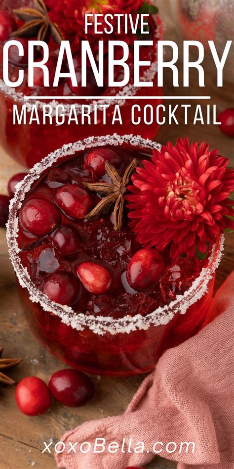 Festive Holiday Cranberry Margarita Recipe Winter Cranberry Margarita