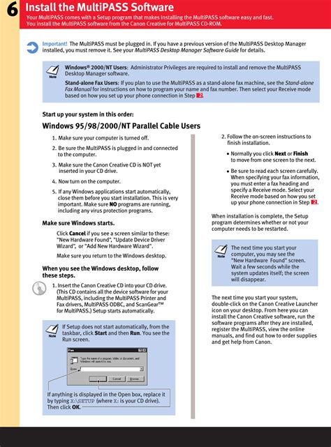 Canon Multipass Printer C755 Users Manual