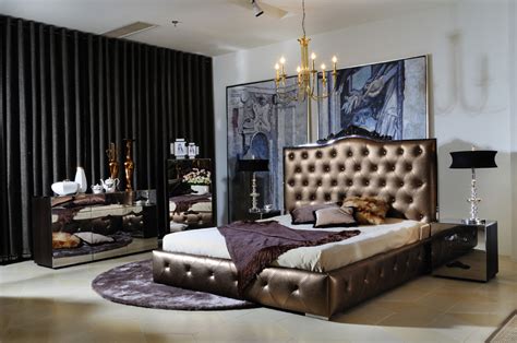 Neoclassical Leather Bed China Bed Set And Bed