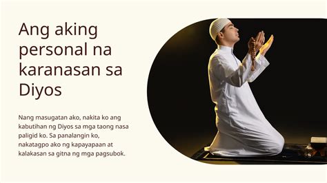 Ang Sariling Pananampalataya Sa Diyospptx