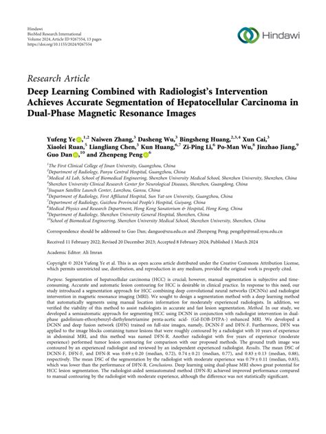 pdf deep learning combined with radiologist s intervention achieves