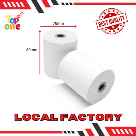 Pos Receipt Thermal Paper 80mm X 70mm 80x70 Pos Printer Thermal Printer Paper Lazada Ph