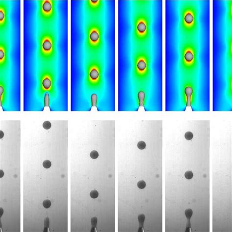 Sequence Of One Droplet Separation Compared With Experimental