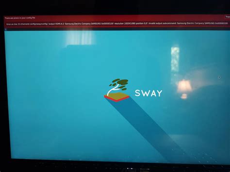 Error With Output Setup In Homeuserconfigswayconfig Possible Error With Output Setup In Homeuserconfigswayconfig Possible