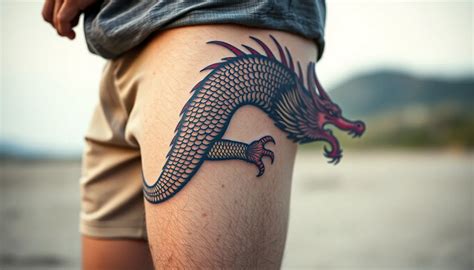 50 Dragon Tattoo Ideas For Mens Legs Traditional To Modern Designs