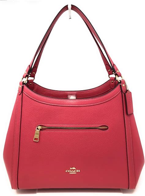 Coach Kristy Shoulder Bag Leather Strawberry Haze Strawberry Haze