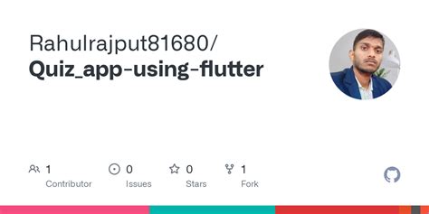 GitHub Rahulrajput Quiz App Using Flutter