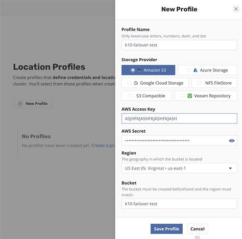 Orchestrated Application Failover Veeam Kasten
