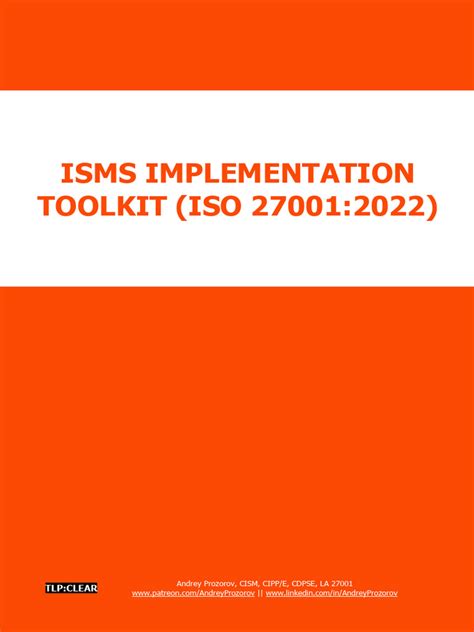 Isms Implementation Toolkit Iso 27001 2022 240624 164559 Pdf