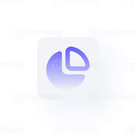 White Neumorphism Button Icon Chart Pie 24238833 Png